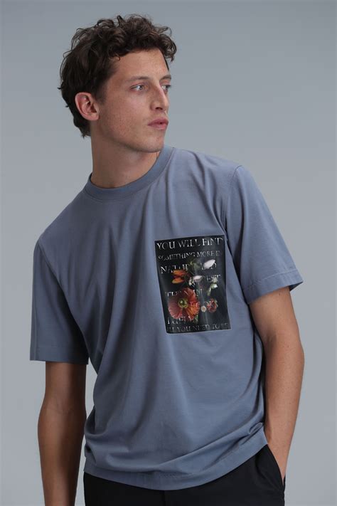 Exotıc Modern Grafik T Shirt Koyu Gri LUFIAN