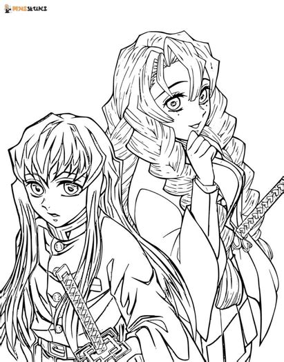 Muichiro Tokito Coloring Pages Coloring Home