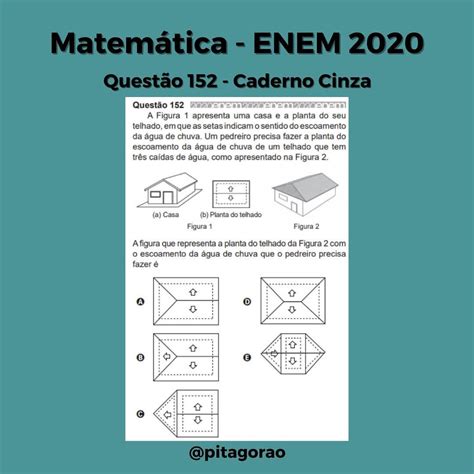 Enem Quest O Da Prova De Matem Tica Do Caderno Cinza