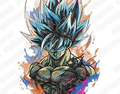 Goku Ultra Embroidery Design Projects Photos Videos Logos