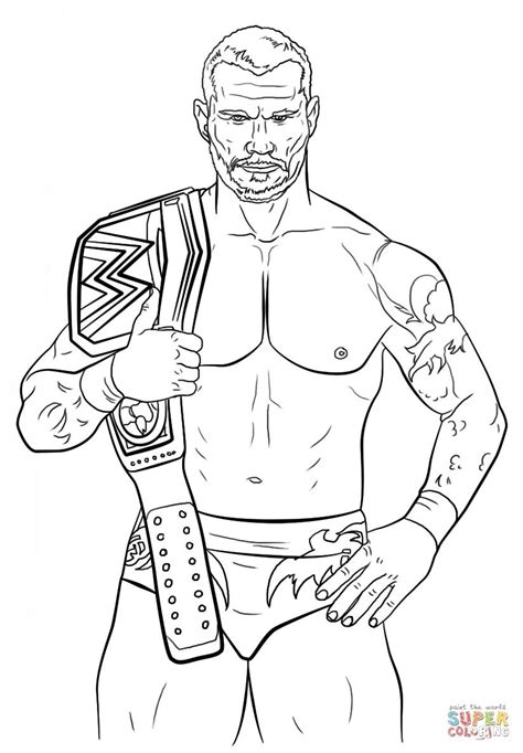 Pin By Melissa Mcdowall On Everyone Loves To Colour Wwe Coloring