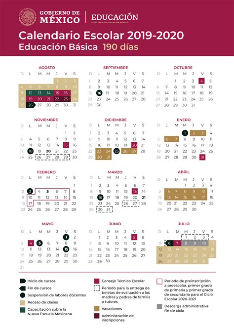 Calendario Oficial Sep Primaria Image To U
