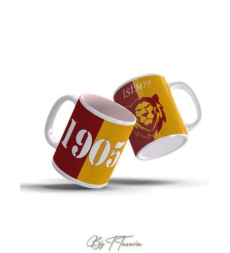 Galatasaray Aslan Tasar Ml Ki Iye Zel Simli Hediyelik Kupa Bardak