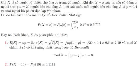 Bài tập Biến ngẫu nhiên và luật phân phối xác suất O₂ Education