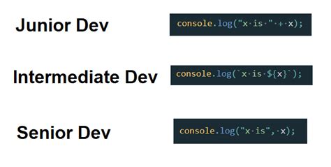 Programmer Humor On Twitter Console Log Junior Vs Senior Dev