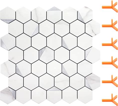 STICKGOO Salpicadero Autoadhesivo Para Cocina Azulejos Hexagonales De