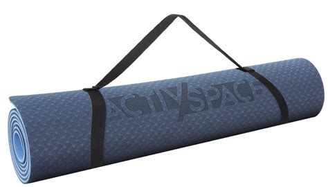 Mata TPE do ćwiczeń fitness jogi karimata blue 0 6cm Maty do