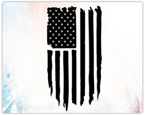 Distressed American Flag Svg Silhouette Cricut Cameo Svg 690716