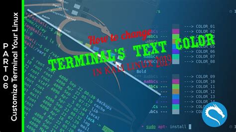 How To Change Terminal S Text Color In Kali Linux Customize