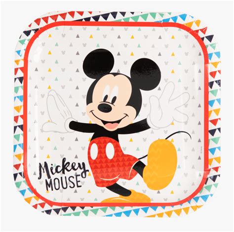 Disney Awesome Mickey Mouse Square Paper Plates Plato Cuadrado Para