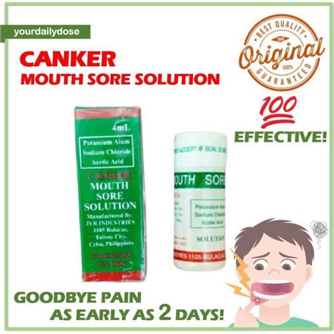 Canker Mouth Sore Solution Ml Singaw Treatment Lazada Ph
