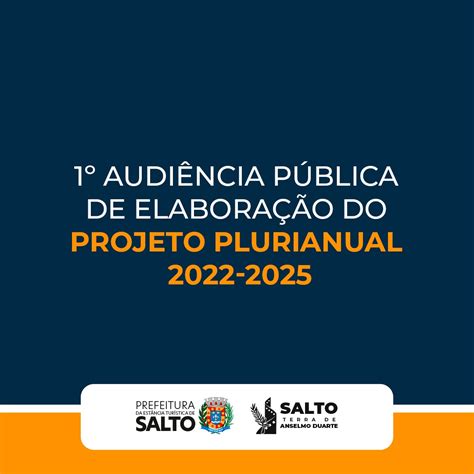 Primeira Audiência Pública de Elaboração do Projeto do Plano Plurianual