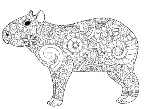 Desenhos De Capivara Para Adultos Para Colorir E Imprimir The Best