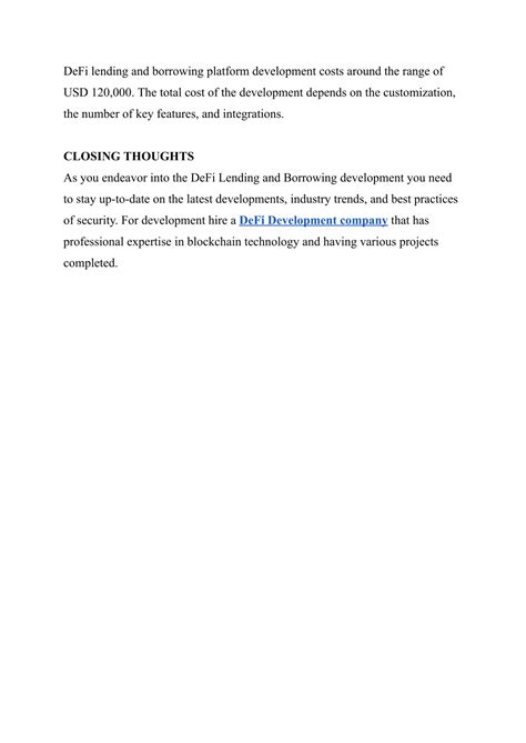 PPT How To Build A DeFi Lending And Borrowing Platform In 2023