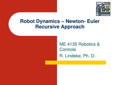 ppt robot dynamics newton euler recursive approach powerpoint presentation id 6504723
