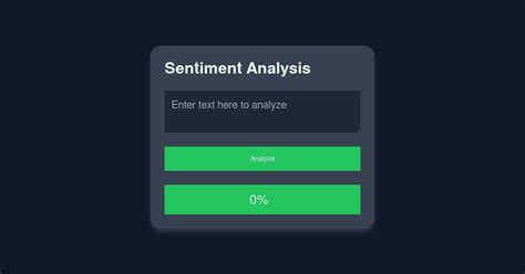 sentiment analysis codesandbox
