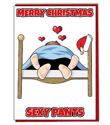 Funny Rude Christmas Card For A Husband Boyfriend Partner Fiance Sexy