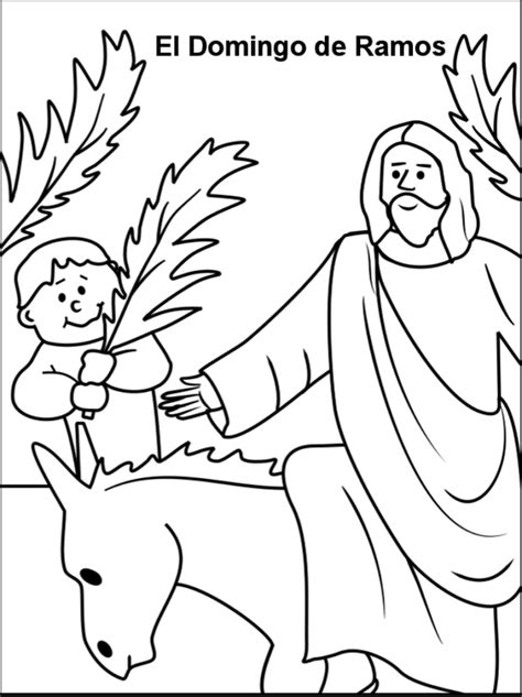 Dibujos De Domingo De Ramos 13 Para Colorear Para Colorear Pintar E