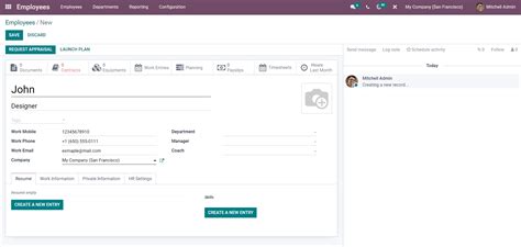 Employee Profile Creation And Management With Odoo 15 Employee Module