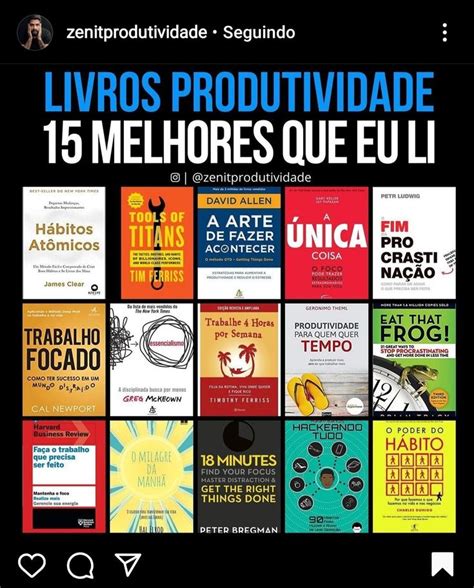 Livros De Produtividade Livros De Desenvolvimento Pessoal Livros De