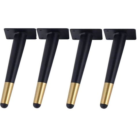 4 Pièces Pieds De Table Obliques Pieds D Armoire En Métal Pieds De