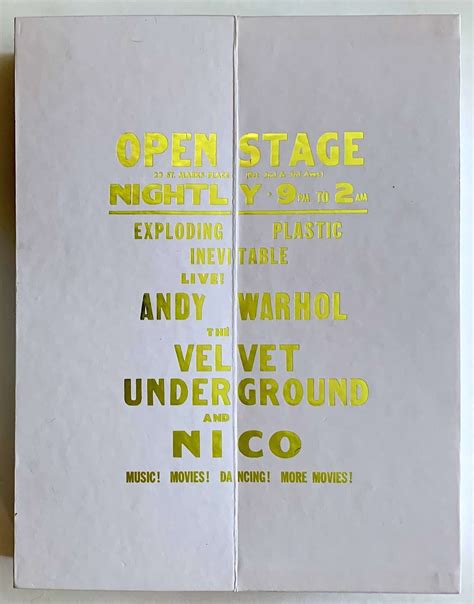 Velvet Underground Band Signed New York Art Book 1 Of 20