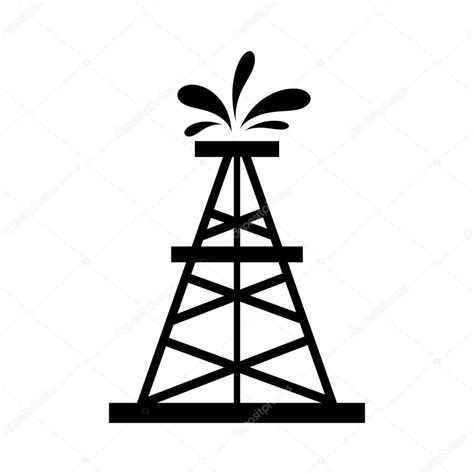 Icono De La Plataforma Petrolera Ilustraci N Vectorial Vector De Stock