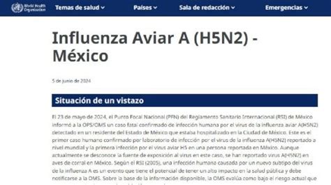 La OMS confirma la primera muerte humana por gripe aviar en México