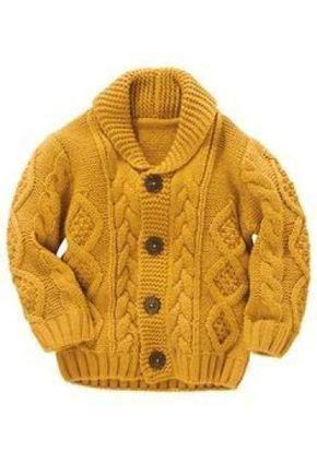 Venta Campera Tejida Dos Agujas Para Ni Os En Stock