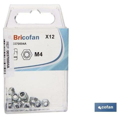 COFAN Bl 2 Uds Din 985 M 12 Z Caja 12 Unid Tuercas Hexagonales
