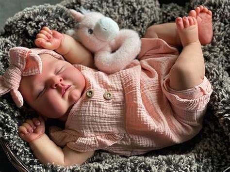 Zero pam Reborn Baby Mädchen 50CM Babypuppe Wie Echtes Baby Silikon
