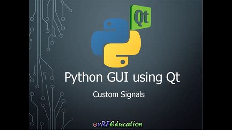 pyqt custom signals youtube