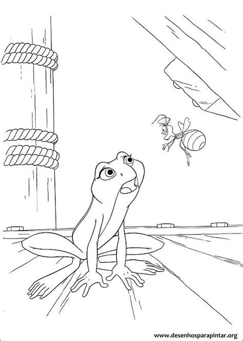 Desenhos Para Pintar E Colorir Princesa Sapo Imprimir Desenho 026