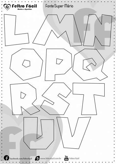 Molde De Letras Sele O De Moldes De Letras Para Artesanato Diy