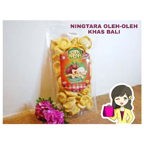 Jual KERIPIK KRISNA RASA SALAK ASLI KHAS BALI 200GR Shopee Indonesia