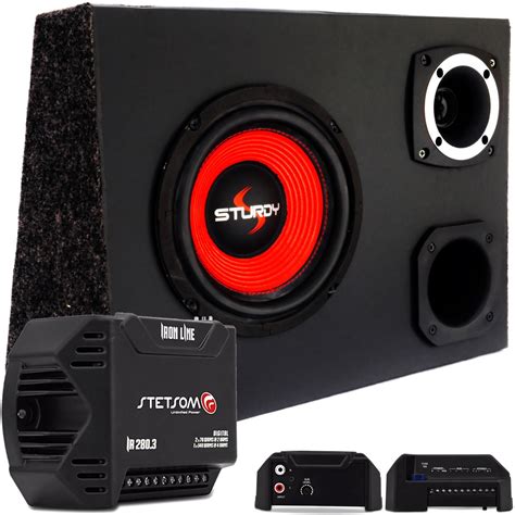 Caixa Som Trio Slim Automotiva Completa 8pol Modulo R 339 00 Em