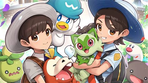 Personajes Pok Mon Escarlata Y Pok Mon P Rpura Anime Fondo De Pantalla