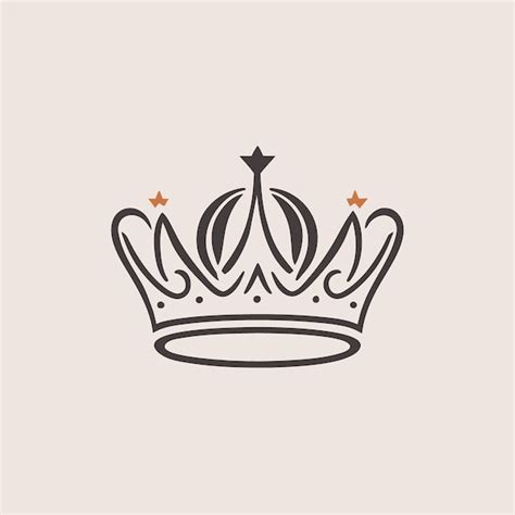 Premium Vector Crown Logo Vector Illustration Line Art