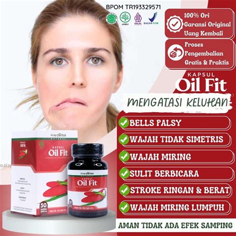 Jual Obat Bells Palsy Wajah Tidak Simetris Sulit Berbicara Wajah Miring