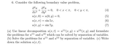 solved 6 consider the following boundary value problem