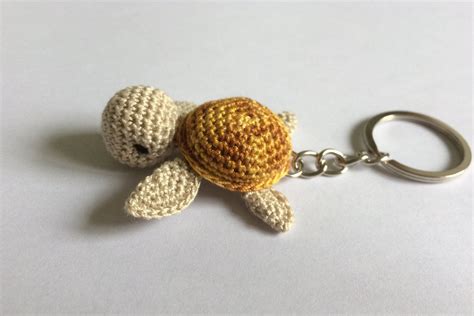 Porte Clés TORTUE DE TERRE Fait Main au crochet Amigurumi Etsy France