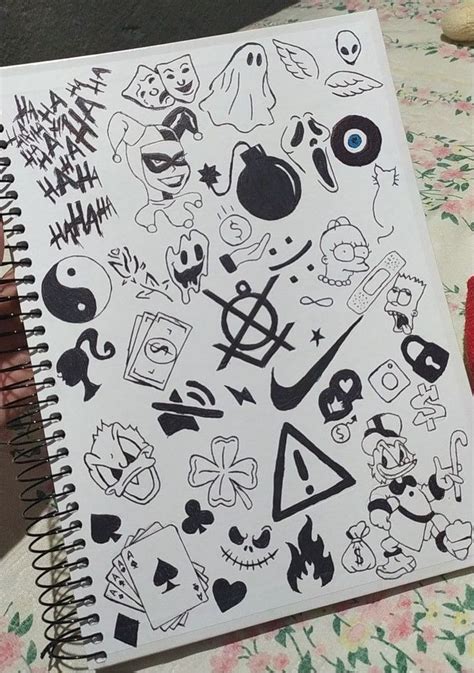 Alguns desenhos para você fazer no tédio Rabiscos aleatórios