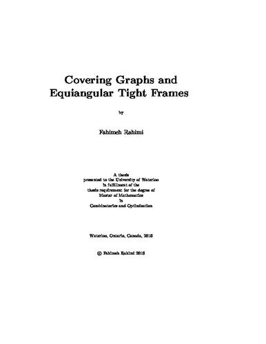 covering graphs and equiangular tight frames