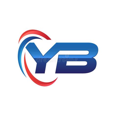 Logotipo Swoosh Del AL De La Letra Inicial Rojo Y Azul Ilustración del