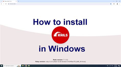 How To Install Ruby On Rails In Windows YouTube
