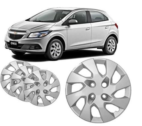Jogo De Calota Aro Fixa O P Parafuso Chevrolet Onix E Prisma