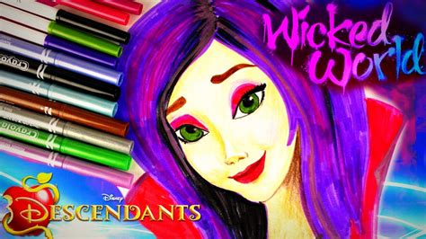 Disney DESCENDANTS WICKED WORLD MAL Easy And Fast Drawing YouTube