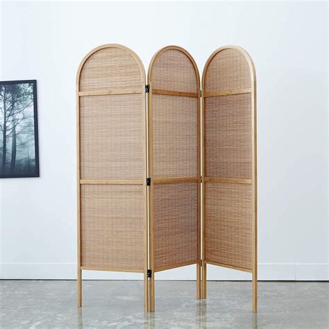 Amazon Livinia Bamboo Room Divider 3 Panel Folding Privacy Screen