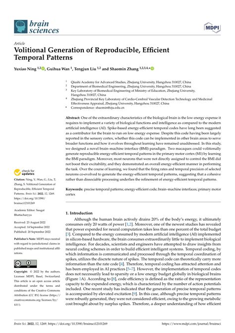pdf volitional generation of reproducible efficient temporal patterns