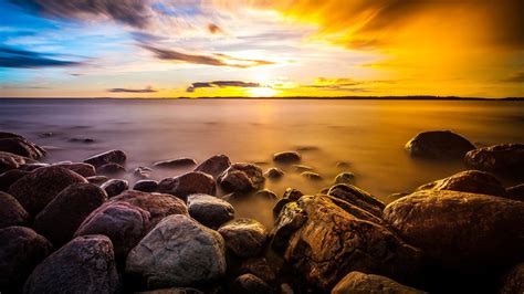 Fondos De Pantalla Piedras Cielo Naturaleza Agua Luz De Sol